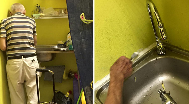 Uncle Peter is an awesome 82-year-old plumber available for ad-hoc jobs ...