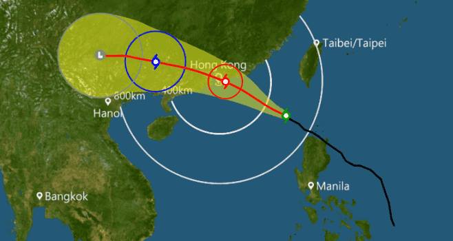 Typhoon Nida ready to slam into Hong Kong, flights cancelled for 16 ...