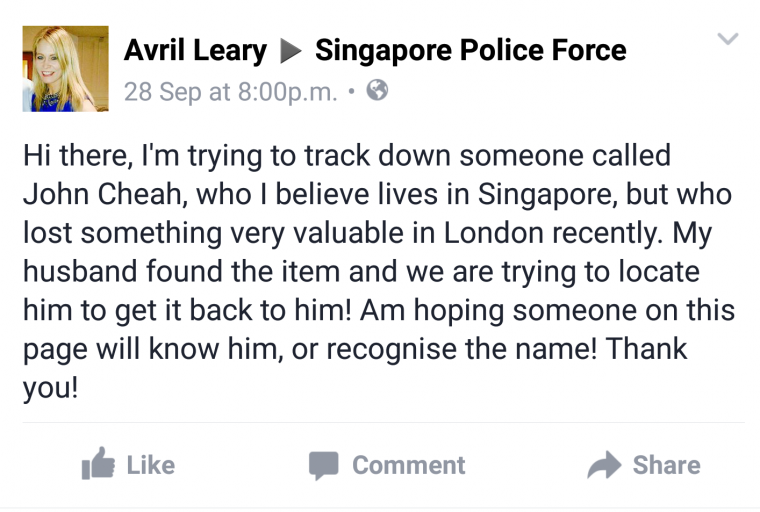 Hi, are you John Cheah? The Internet is searching for you right now ...