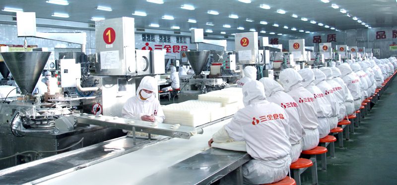 A dumpling factory in China is operating without human labour ...