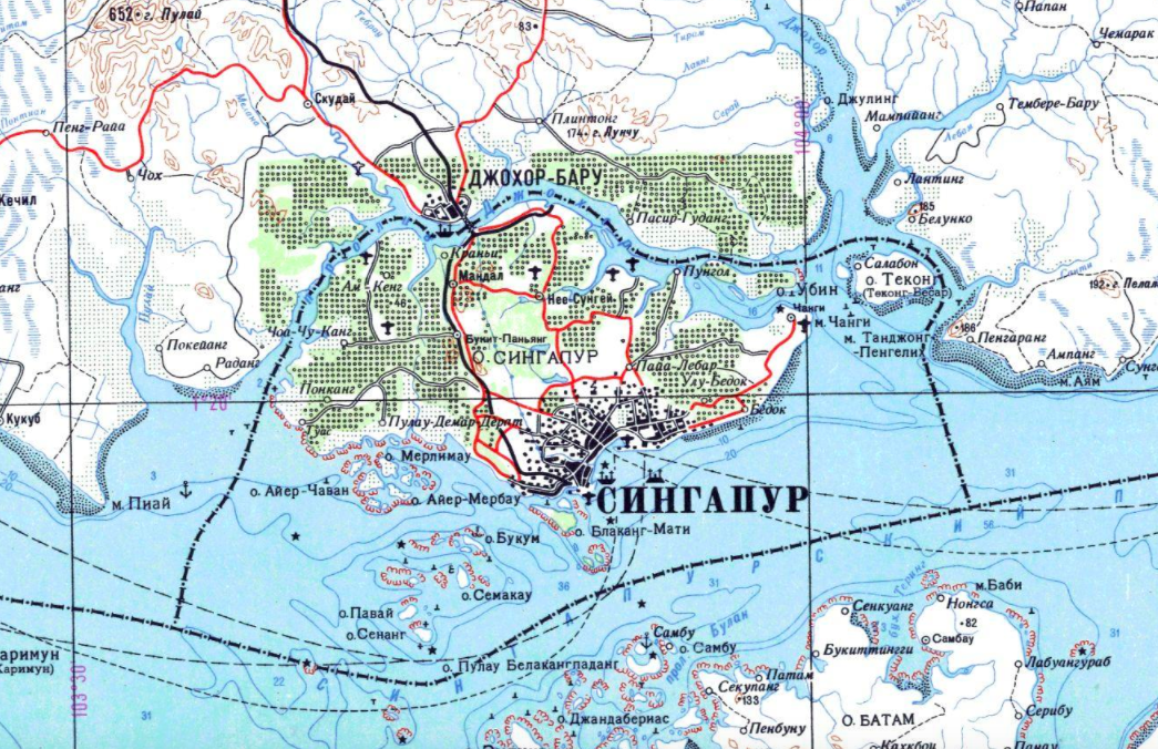 Soviet military mapped S'pore in extremely great detail during Cold War ...