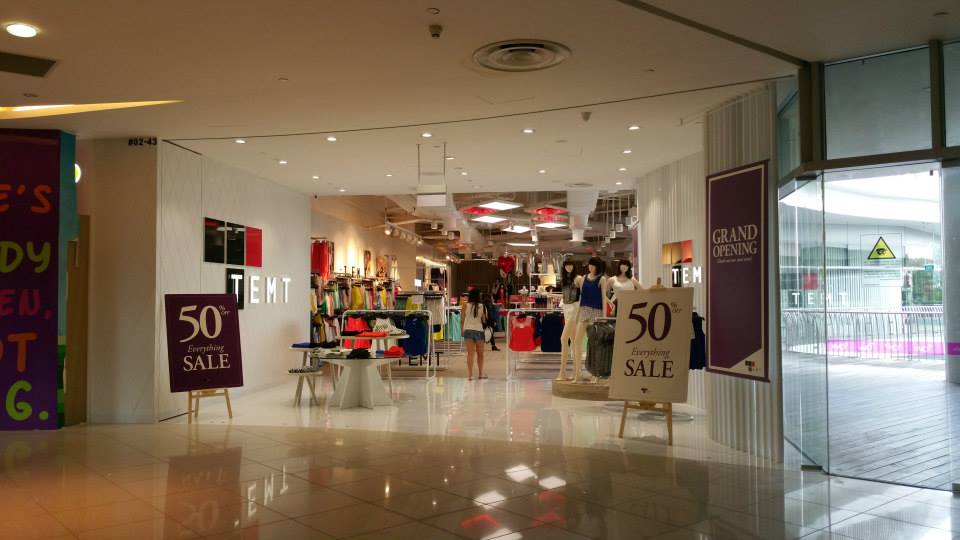 Fashion retail store TEMT at VivoCity is closing down, on 50% off ...