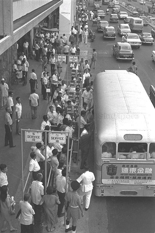 There was actually a campaign for S'poreans to queue-up at bus-stops ...
