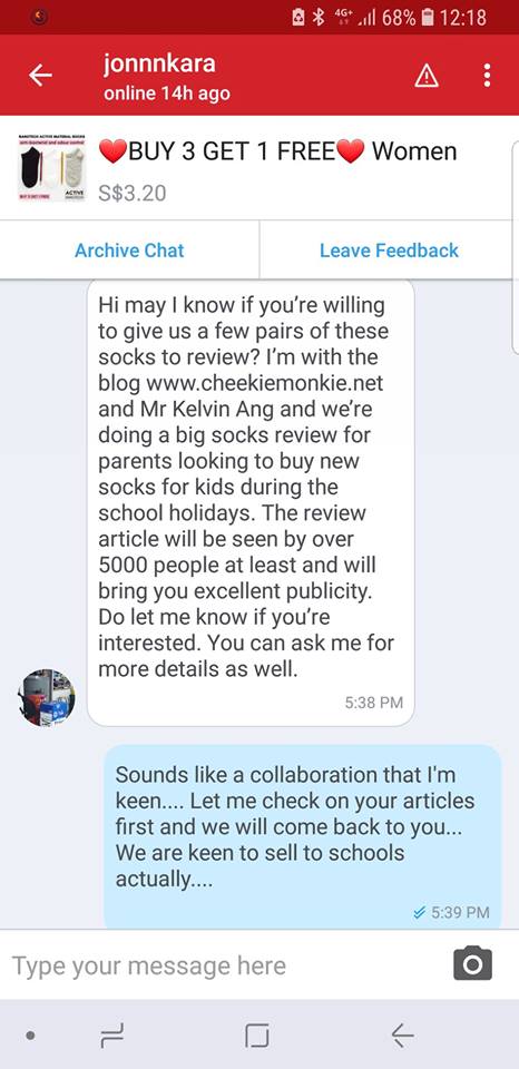 Carousell scammer cheats seller of 4 pairs of socks after claiming to ...