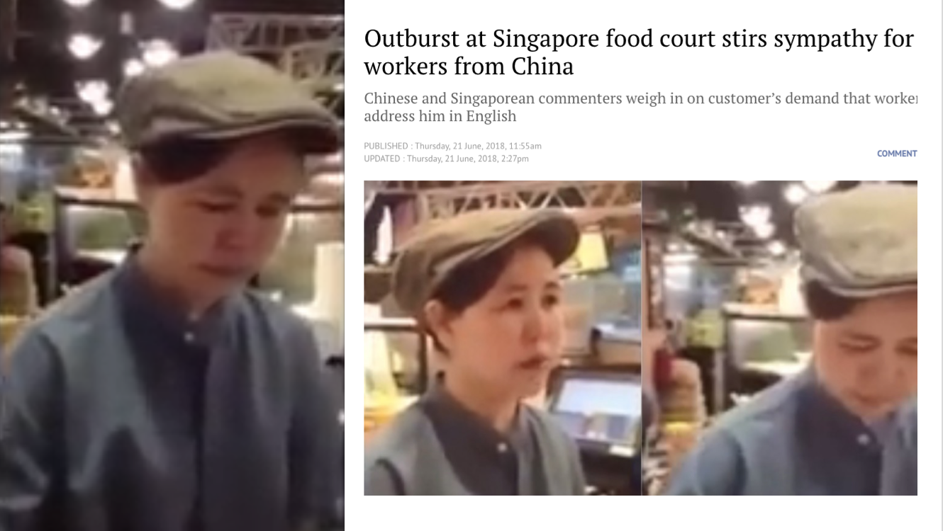 Chinese in China triggered by video of S'porean man insisting F&B staff speak English ...
