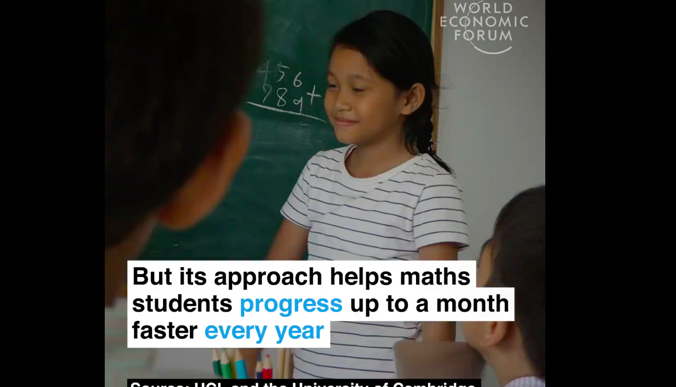World Economic Forum praises S'pore's way of teaching maths by showing ...
