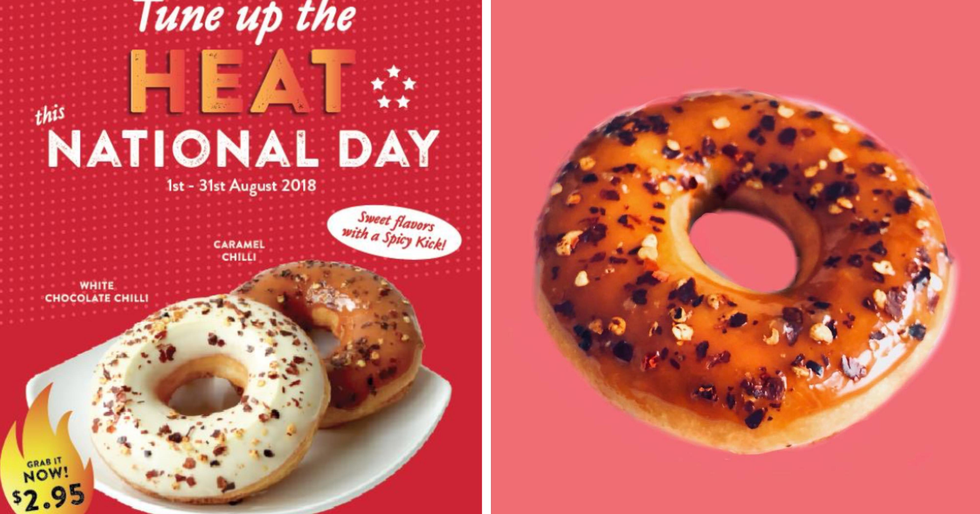 Krispy Kreme S'pore launches limited edition chilli donuts for National ... Krispy Kreme S'pore launches limited edition chilli donuts for National ...
