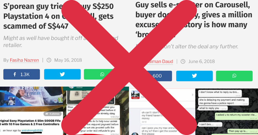 There's a way to withhold your money on Carousell, just in case you're ...