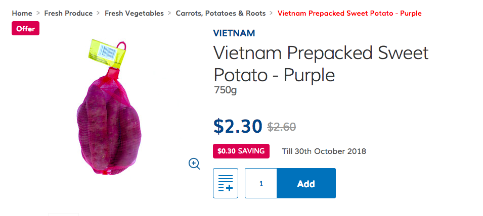 Lady complains to NTUC FairPrice because its 750g sweet potatoes weighs ...