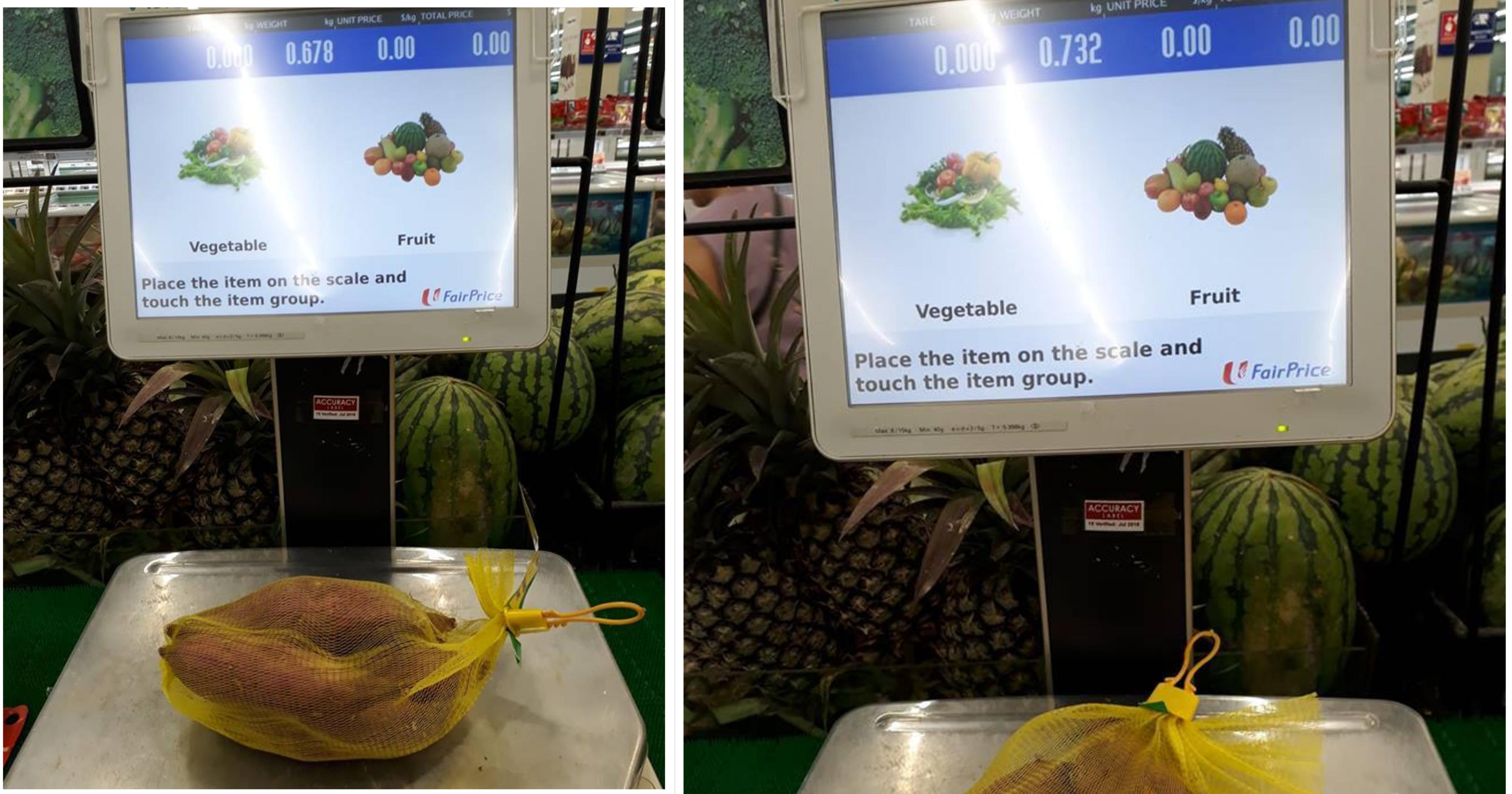 Lady complains to NTUC FairPrice because its 750g sweet potatoes weighs ...