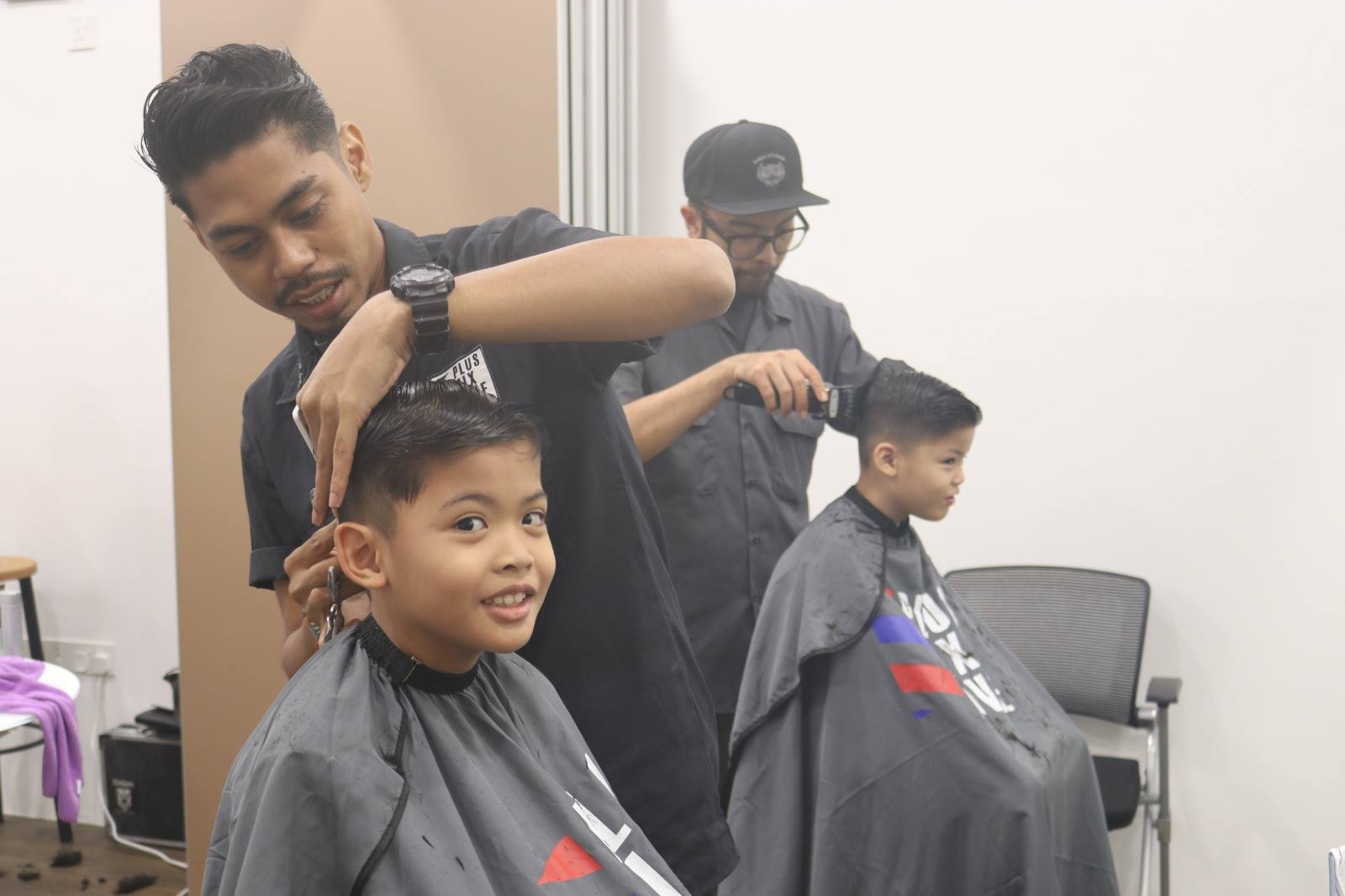 Local barbers gave free haircuts to 50 students at Choa Chu Kang ...