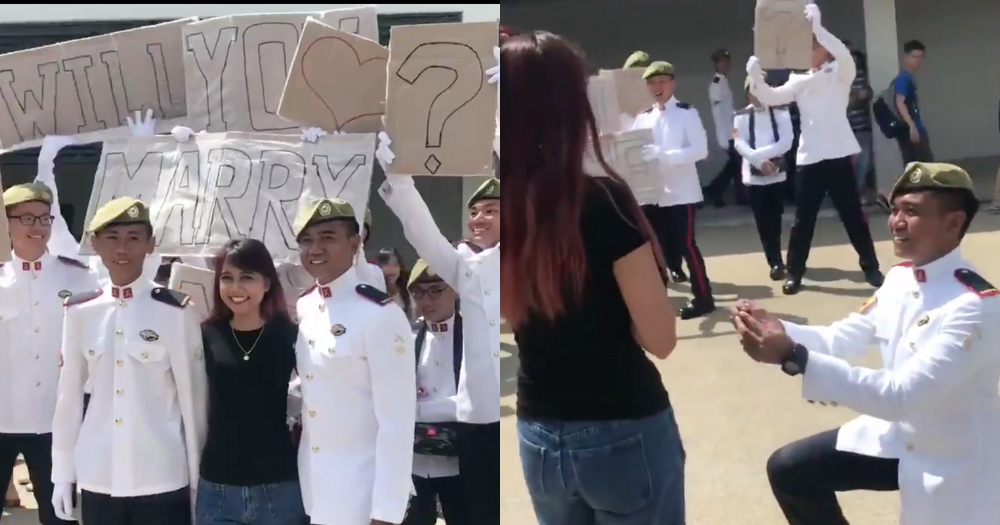 NSF proposes to girlfriend at ORD ceremony with help from NS buddies ...