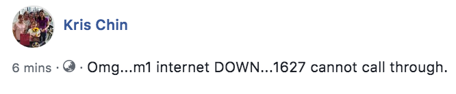 M1 fibre network service down in northern & eastern S'pore on May 22 ...