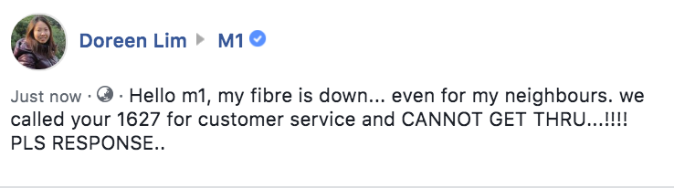 M1 fibre network service down in northern & eastern S'pore on May 22 ...