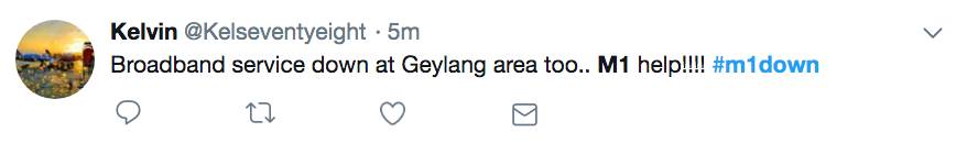 M1 fibre network service down in northern & eastern S'pore on May 22 ...