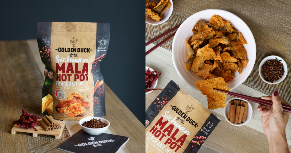 Mala hotpot snack from The Golden Duck has deep-fried beancurd ...