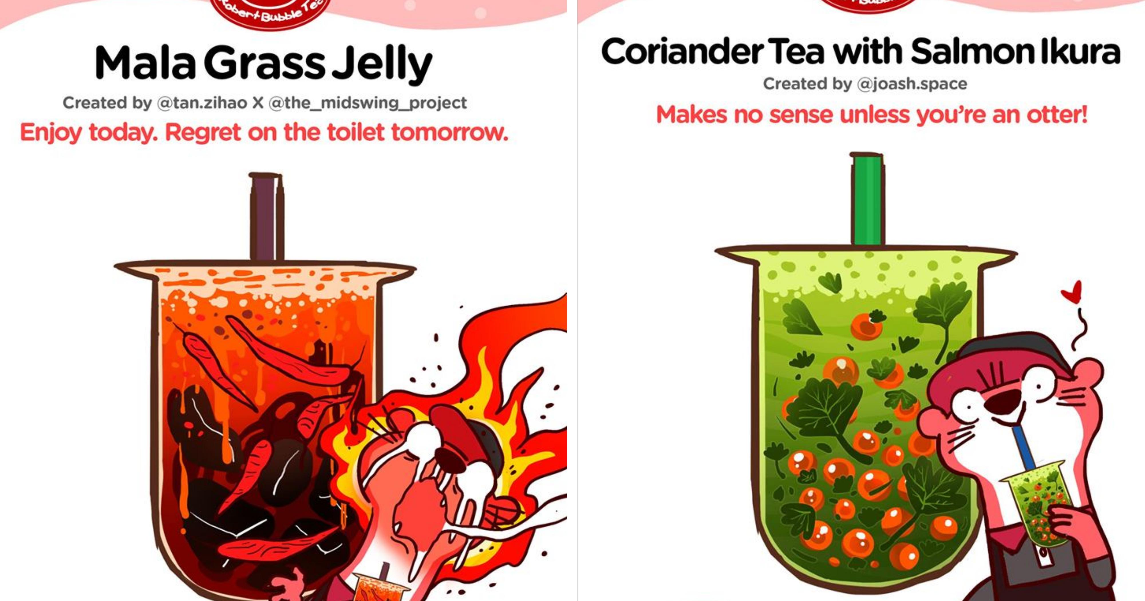 S'pore cartoonist illustrates 10 horrible bubble tea flavours like ...