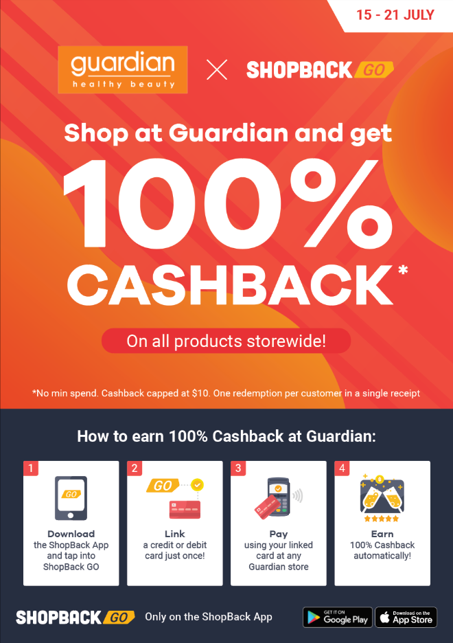 S$10 discount at all Guardian S'pore outlets from July 15-21, 2019, no ...