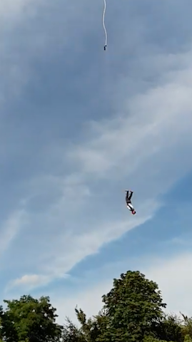 Man, 39, breaks spine after rope snaps during 100m bungee jump in ...