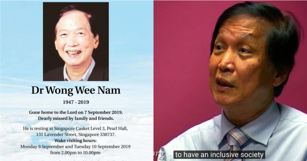 S'pore Democratic Party veteran Wong Wee Nam dies at 72 - Mothership.SG ...