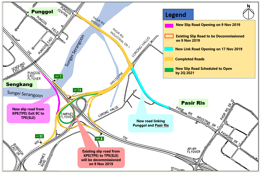 New link road connecting Pasir Ris to Punggol opens on Nov. 17 ...