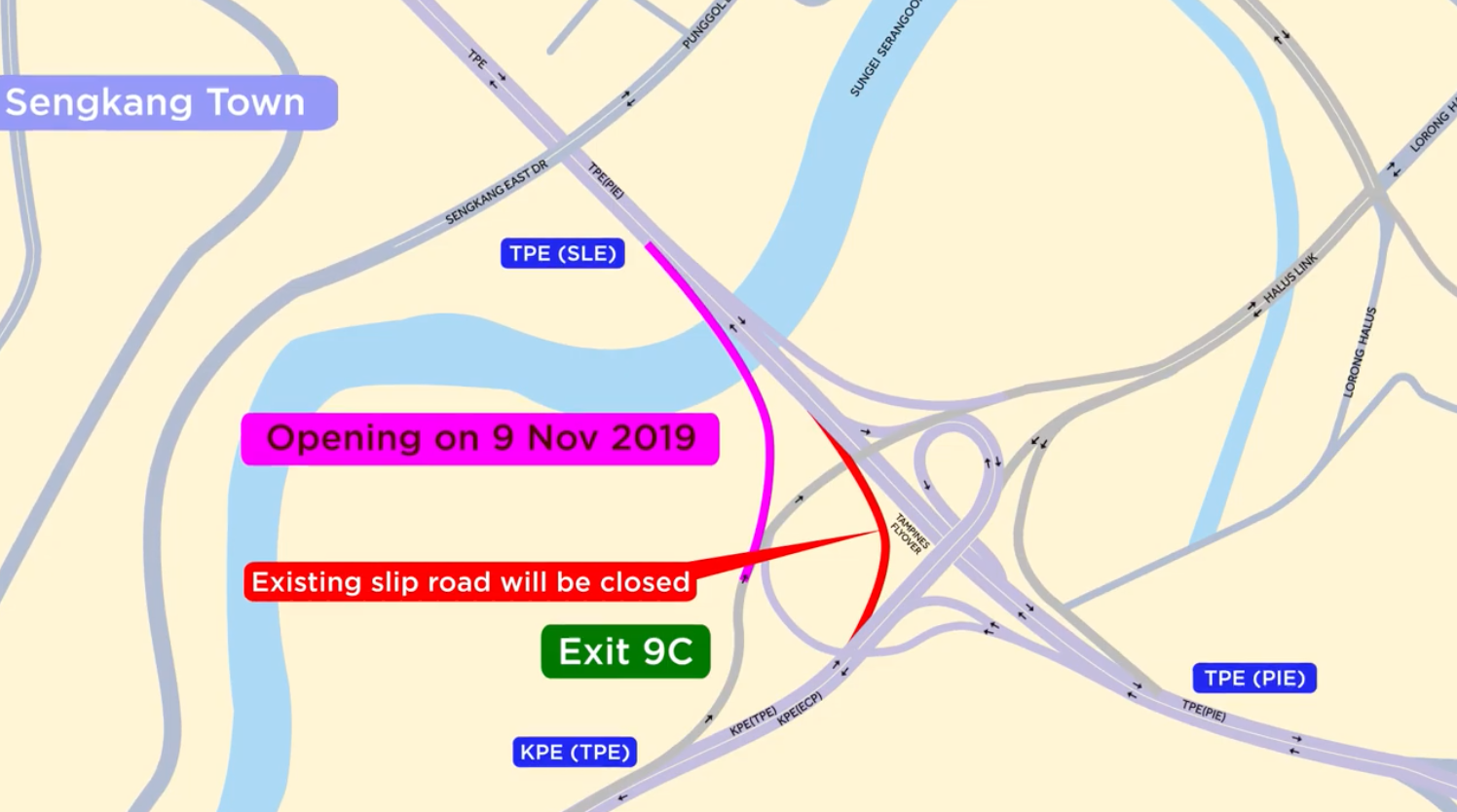 New link road connecting Pasir Ris to Punggol opens on Nov. 17 ...