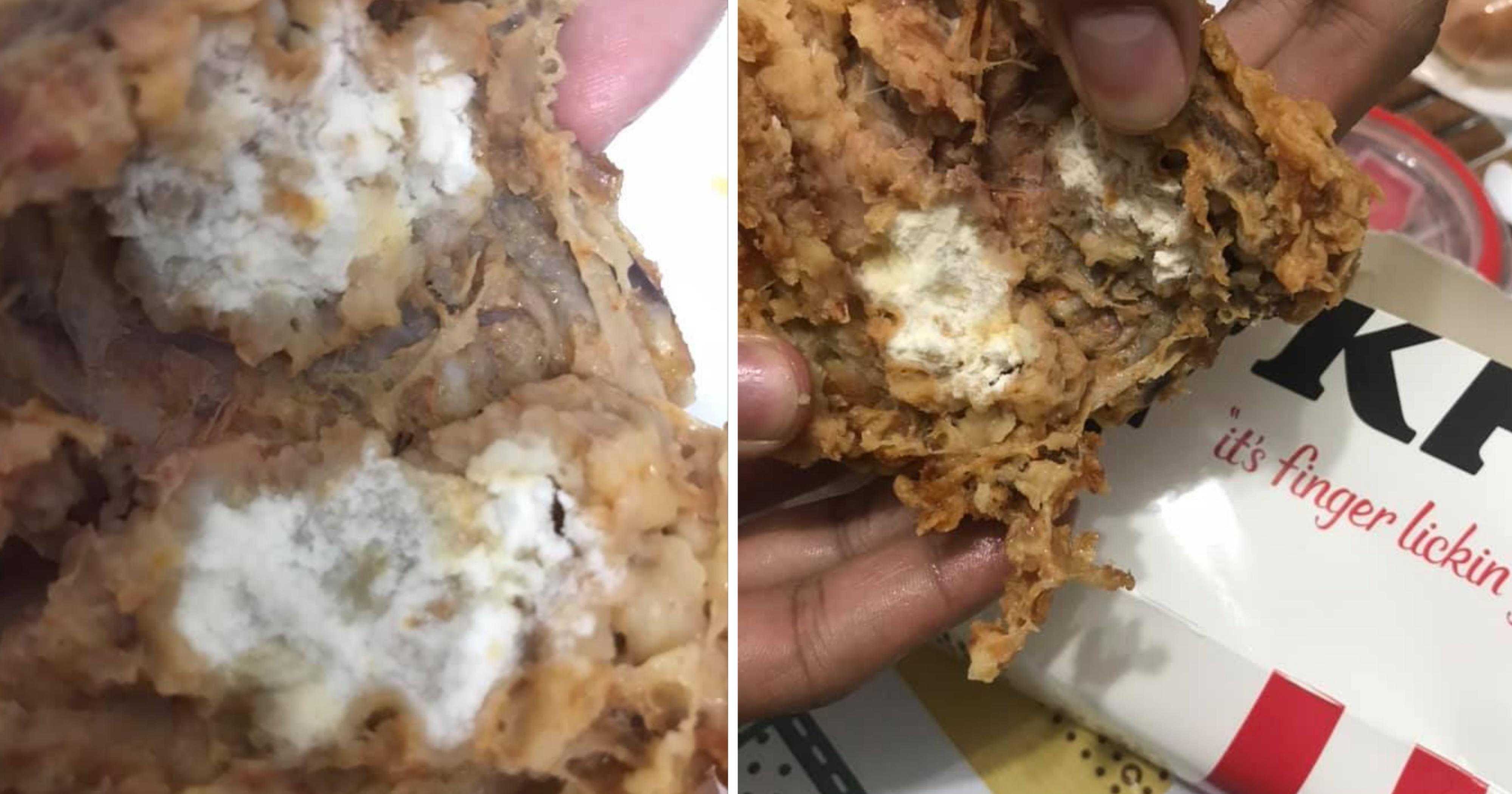 Man finds white fungi-like substance on KFC chicken at Jurong Point ...