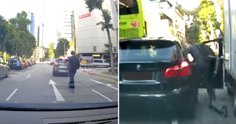 BMW driver clashes with PMD rider on Enggor St, rider says he's tired ...