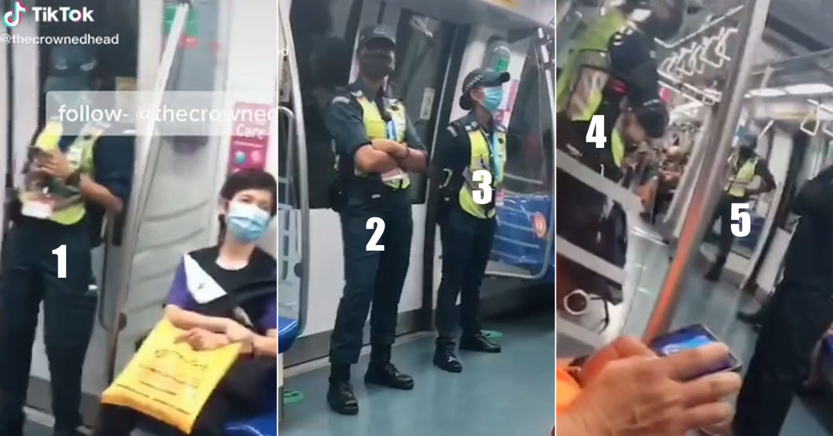 Covid-19: 5 masked uniformed officers in 1 MRT cabin a reminder ...