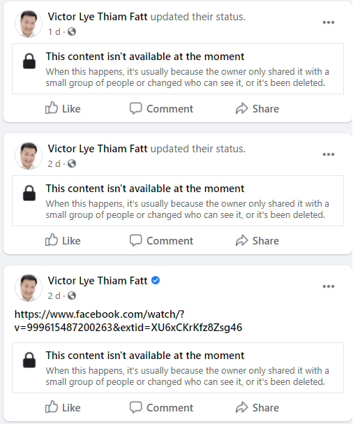 PAP Aljunied GRC ex-candidate Victor Lye Facebook account hacked by ...
