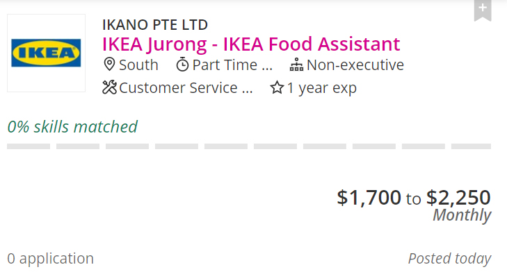 IKEA S'pore selling manager job position offering S$9,150 to S$14,250 ...
