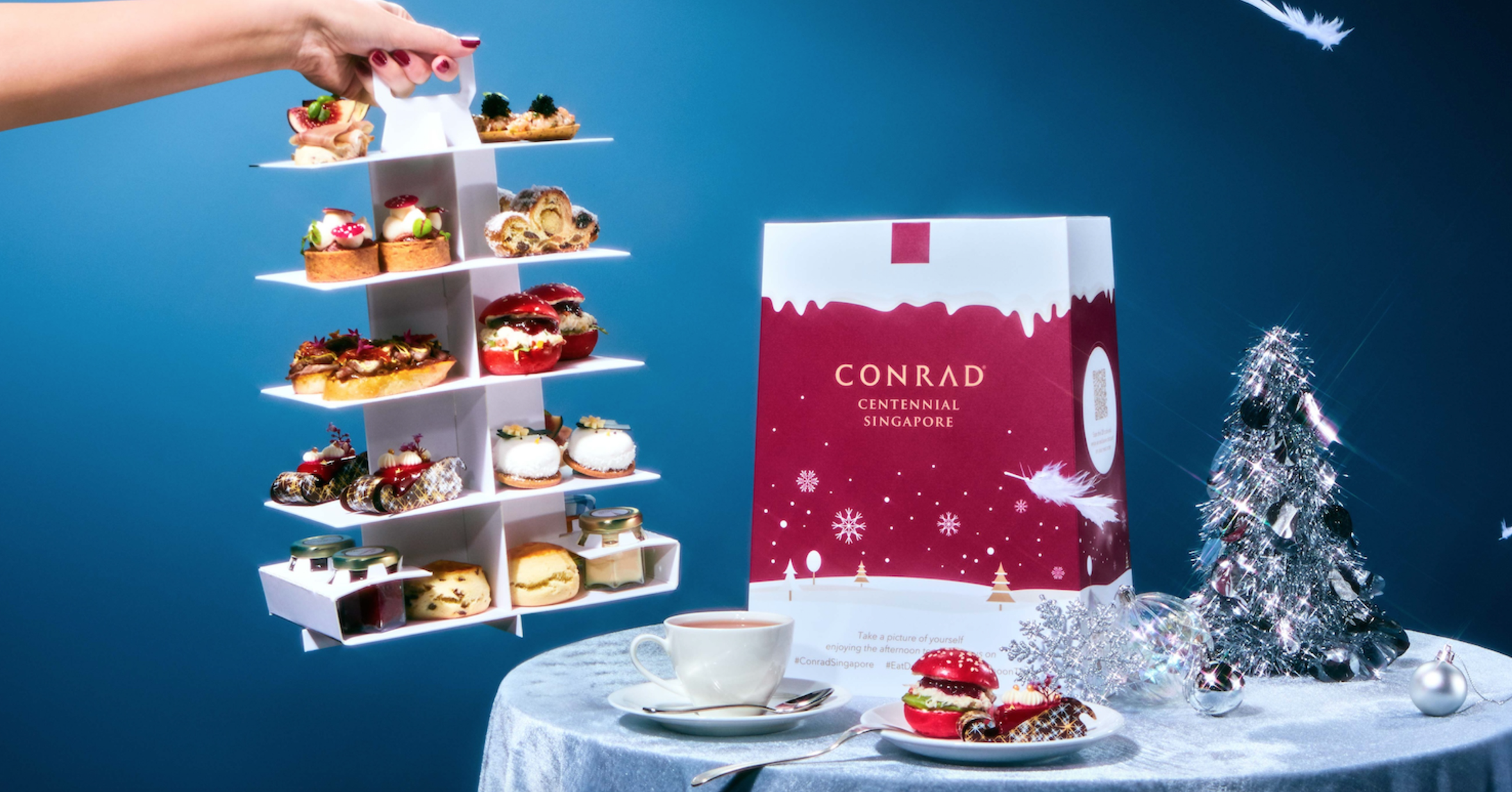 Conrad S'pore offers takeaway Christmas-themed afternoon tea at S$85.60 ...