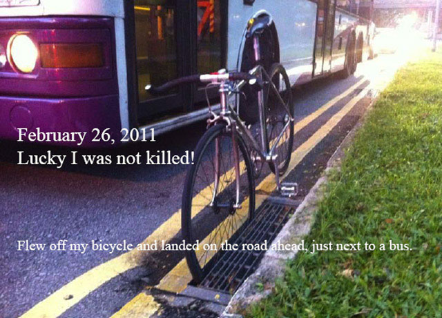Cyclist thrown off bicycle in Changi after wheel stuck in drain cover ...