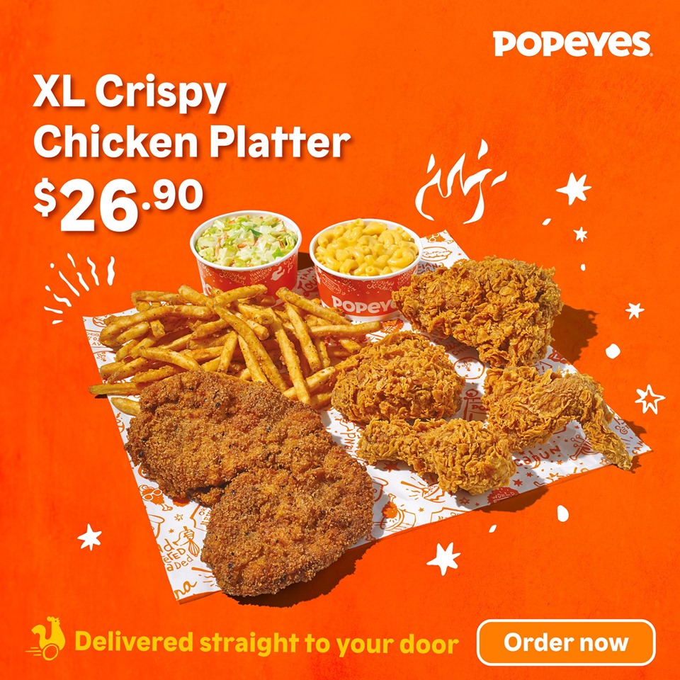 Popeyes S'pore launches Spicy XL Crispy Chicken Cutlet for S$6.90 ...