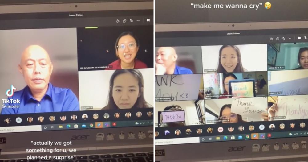 Republic Poly students surprise lecturer with 'thank you' signs after ...
