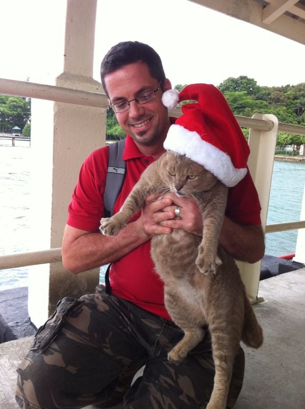 St John's Island visitors pay tribute to well-loved cat, Sandy aka Ah ...