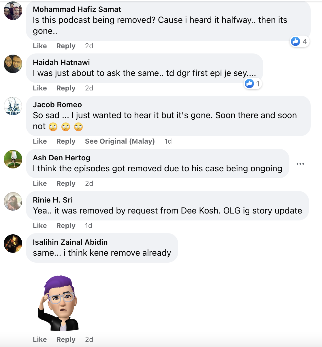 Dee Kosh's interview with S'pore podcast OkLetsGo removed - Mothership ...