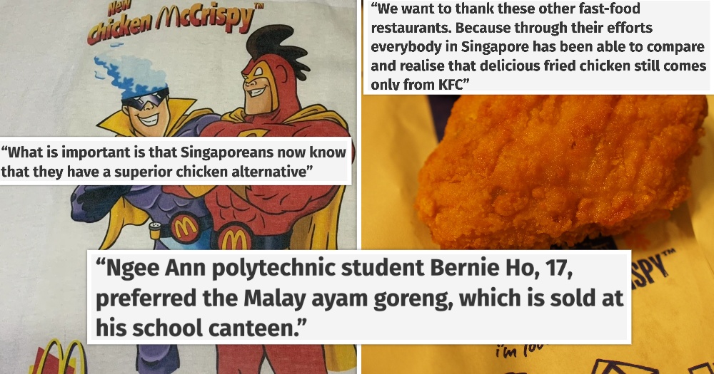 How the Chicken McCrispy sparked a 'fried chicken war' in 1990s S'pore ...