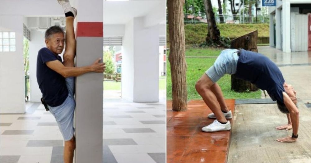 S'pore man, 71, does split & back bridge effortlessly after 20 years of ...