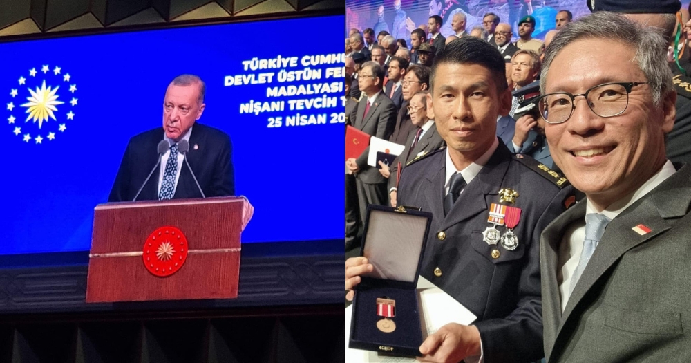 SCDF receives medal from Turkey's vice president for Feb. 2023 ...