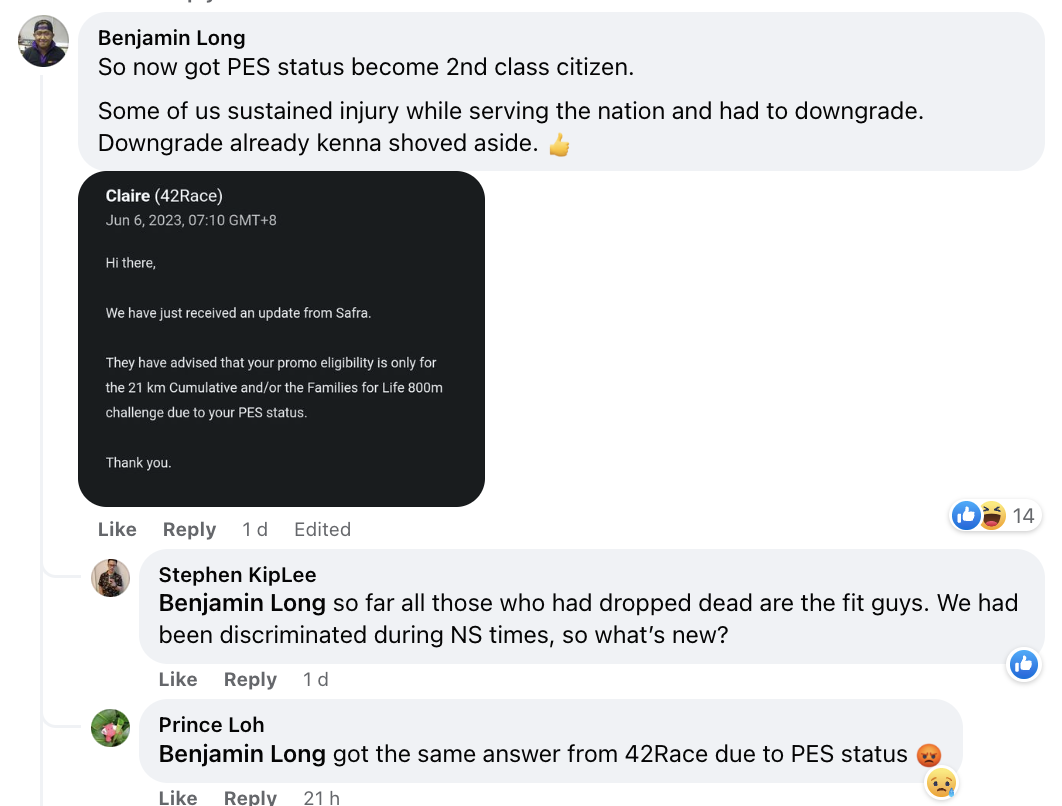 PES criteria for Army Half Marathon discounts to 'protect health ...