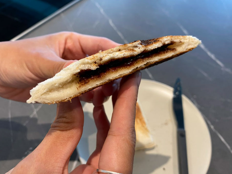 New crustless, fuss-free Sunshine Poketto Sandwich with filling so ...