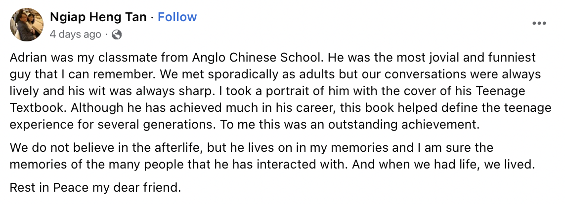 Renewed interest in 'The Teenage Textbook' after author Adrian Tan's ...