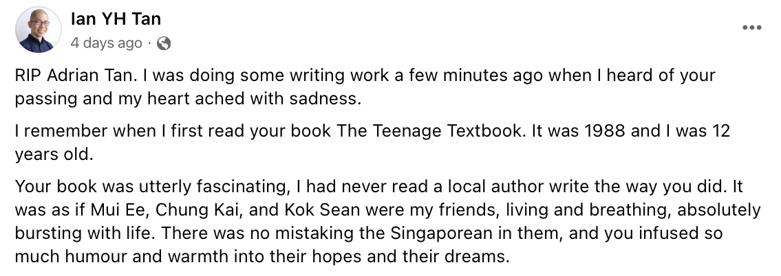 Renewed interest in 'The Teenage Textbook' after author Adrian Tan's ...