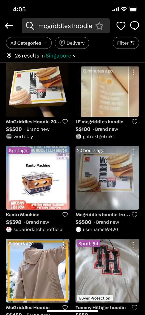 Long queue for McGriddles Hoodies, which then go up for sale on Carousell for S$500 - Mothership ...