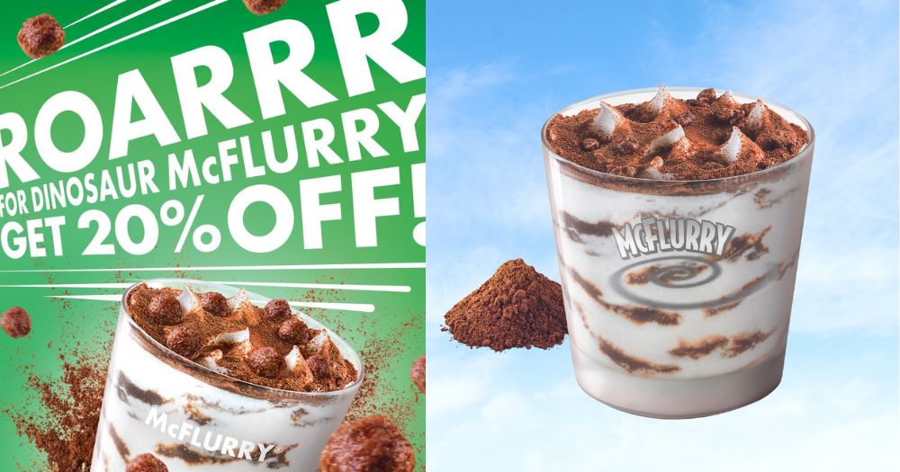 Dinosaur McFlurry returning to McDonald's S'pore: 20% off if you roar ...