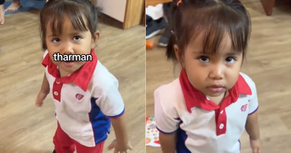 Little girl shouts 'Tharman' whenever father says 'Ng Kok Song ...