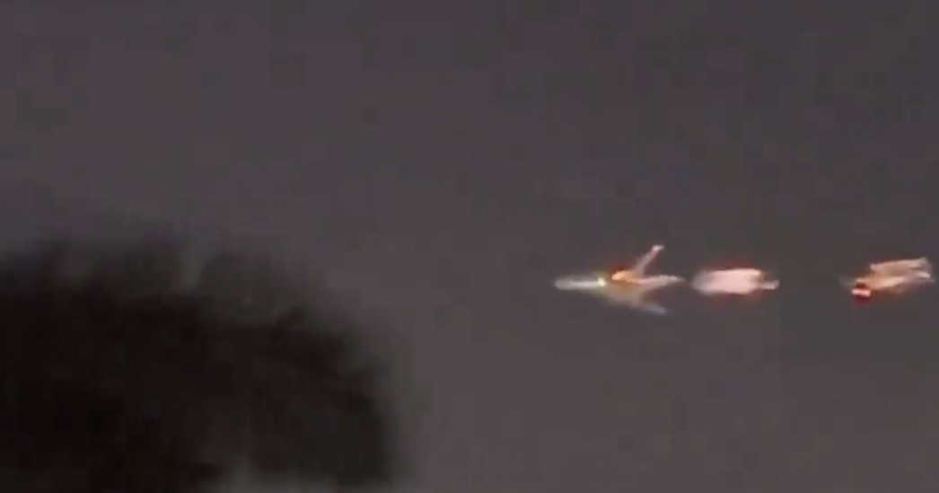 Boeing 747 cargo plane spews fire from engine 10 minutes after takeoff ...