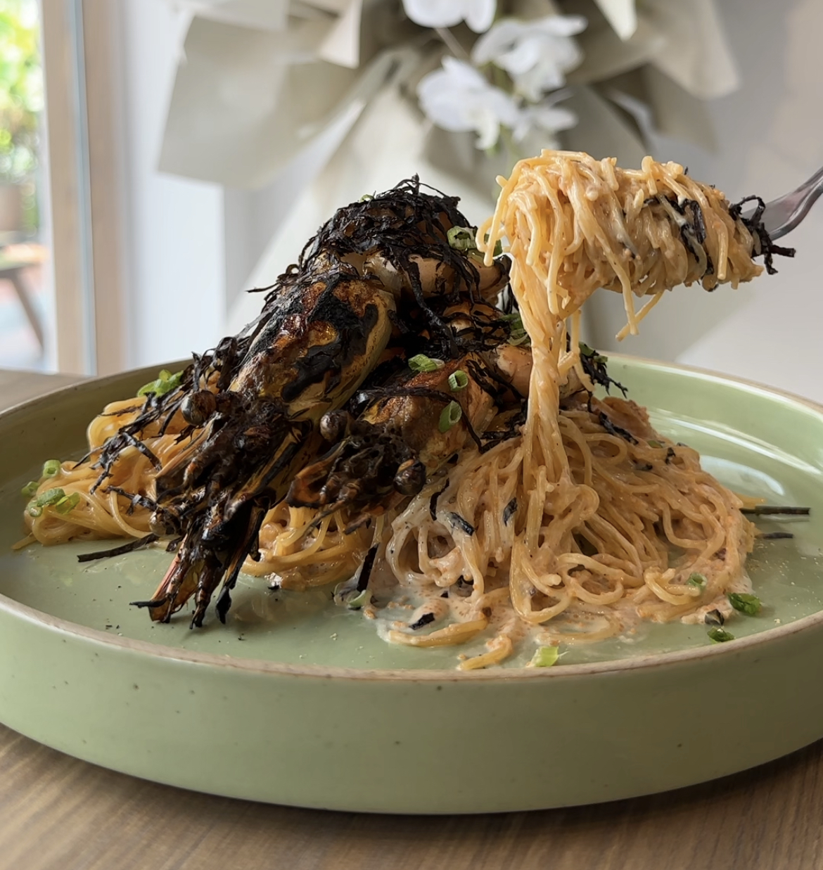 Churro waffles, duck rosé udon & more at Japanese fusion cafe on Neil ...