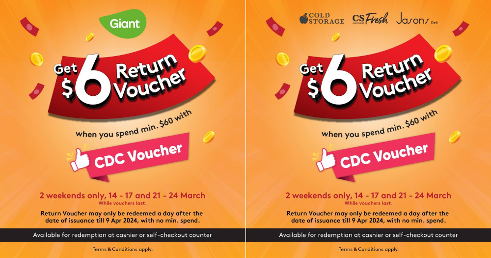 Spend S$60 CDC vouchers at Giant & Cold Storage to get S$6 return voucher - Mothership.SG - News ...